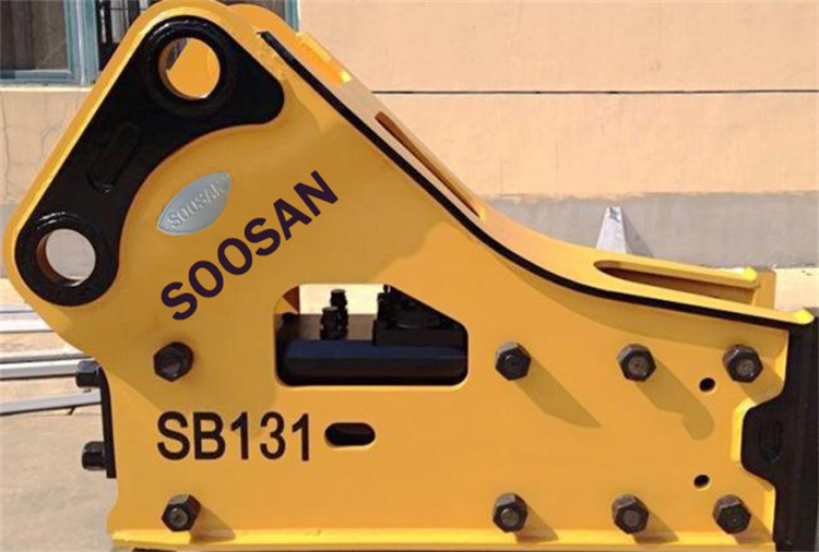CONSTRUCTION MACHINERY SB130 TS-P HYDRAULIC ROCK BREAKER WITH 165 MM TOOL DIAMETER soosan ...